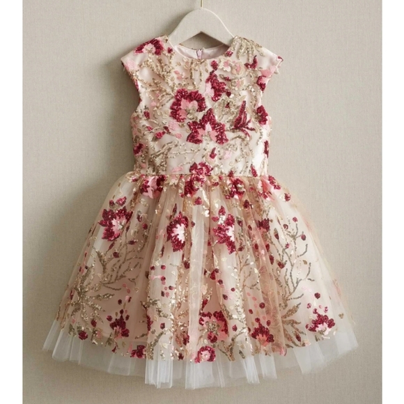 Halabaloo | Dresses | Chasing Fireflies Halabaloo Sequin Floral Dress ...